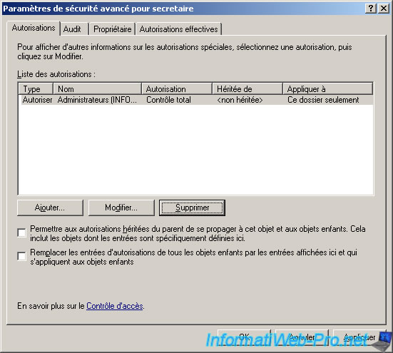 Share Folders And Manage Ntfs Rights Of Them On Windows Server 2003 Windows Server Tutorials